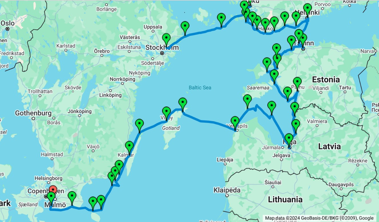 2024: The Gulf of Finland and the Baltic States | Ruby Tuesday